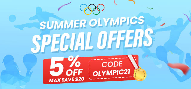 Enjoy Olympic Summer, 5% OFF Special Offer - Geekbuying.com