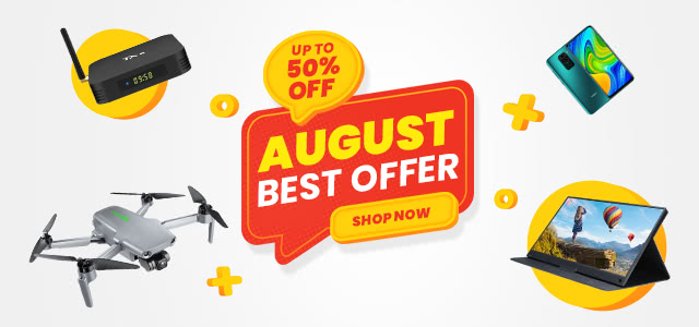 August Best Offer, Up to 50% Off! - Geekbuying.com