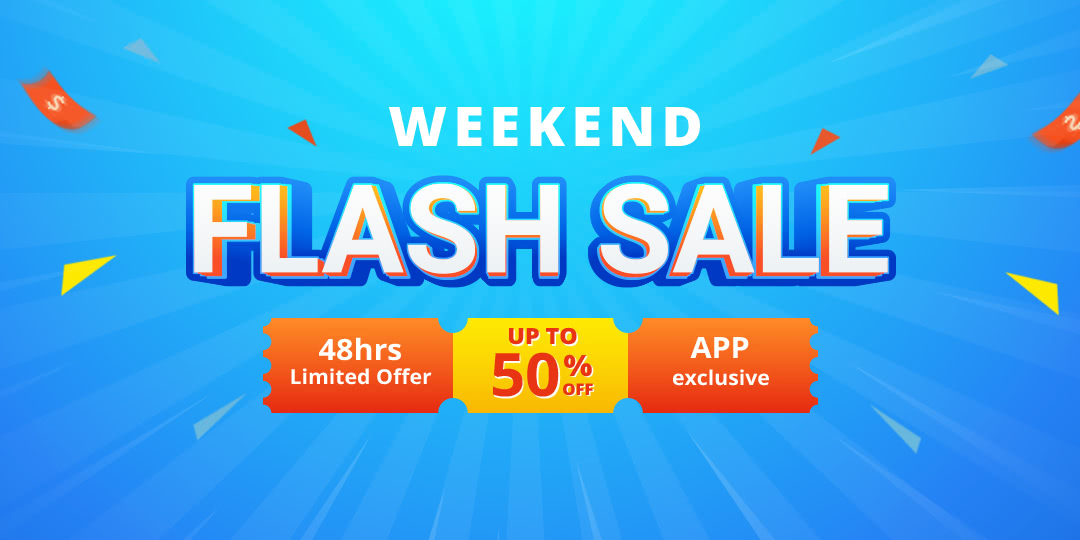 Up to 50% Off | Weekend Flash Sale! Extra 3% Off on orders placed using ...