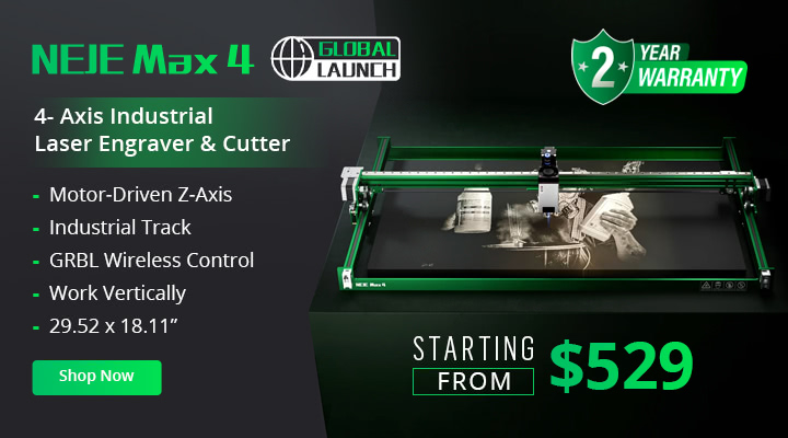 NEJE MAX 4 Global Launch, Max 24W Laser Power, with Drawing Pen, from ...